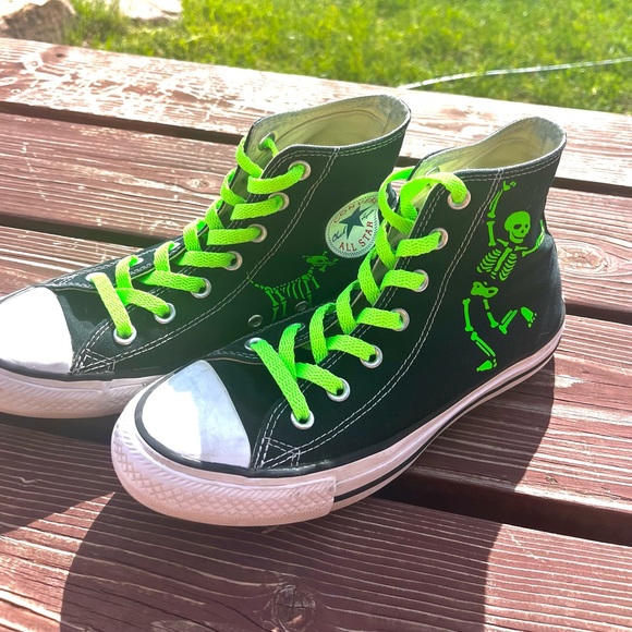 Converse | Shoes | Custom Skeleton Converse | Poshmark